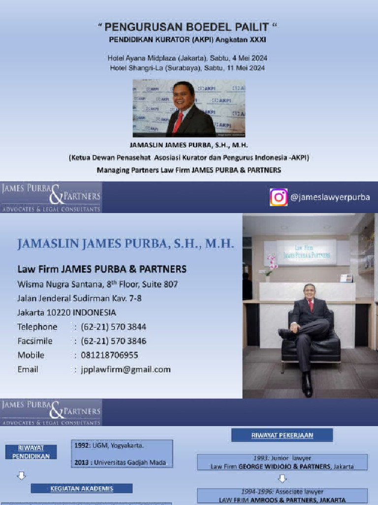 Pengurusan Boedel Pailit Oleh Jamaslin James Purba | PDF