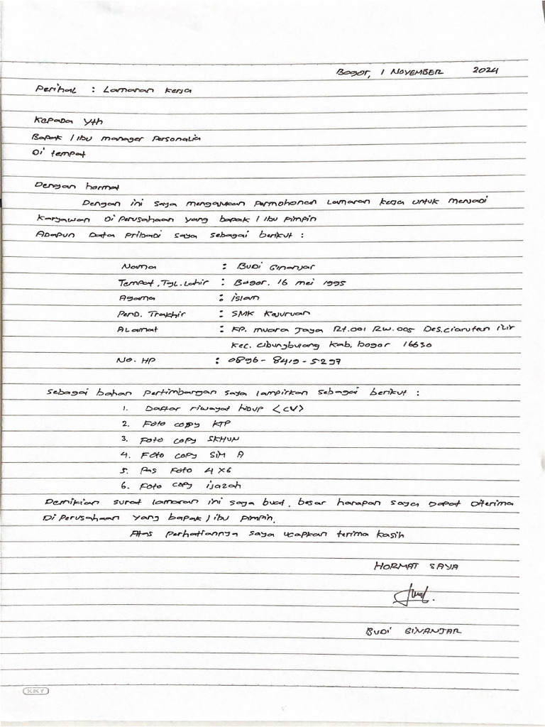 CV - Budi Ginanjar | PDF