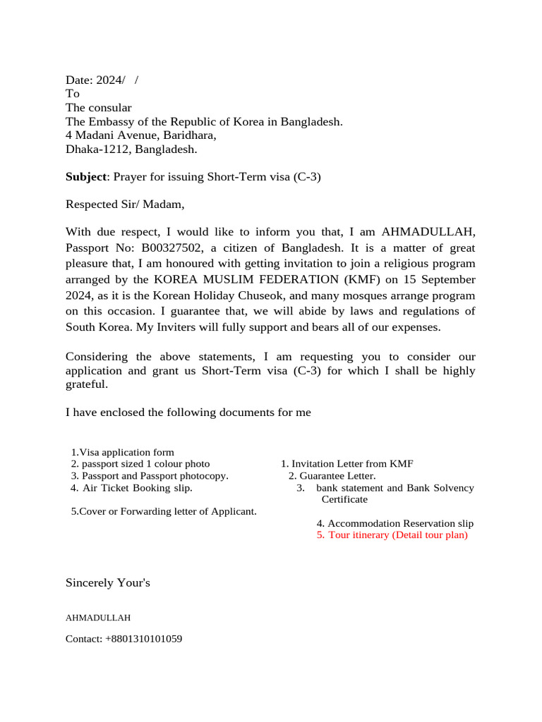 Forwording Letter | PDF