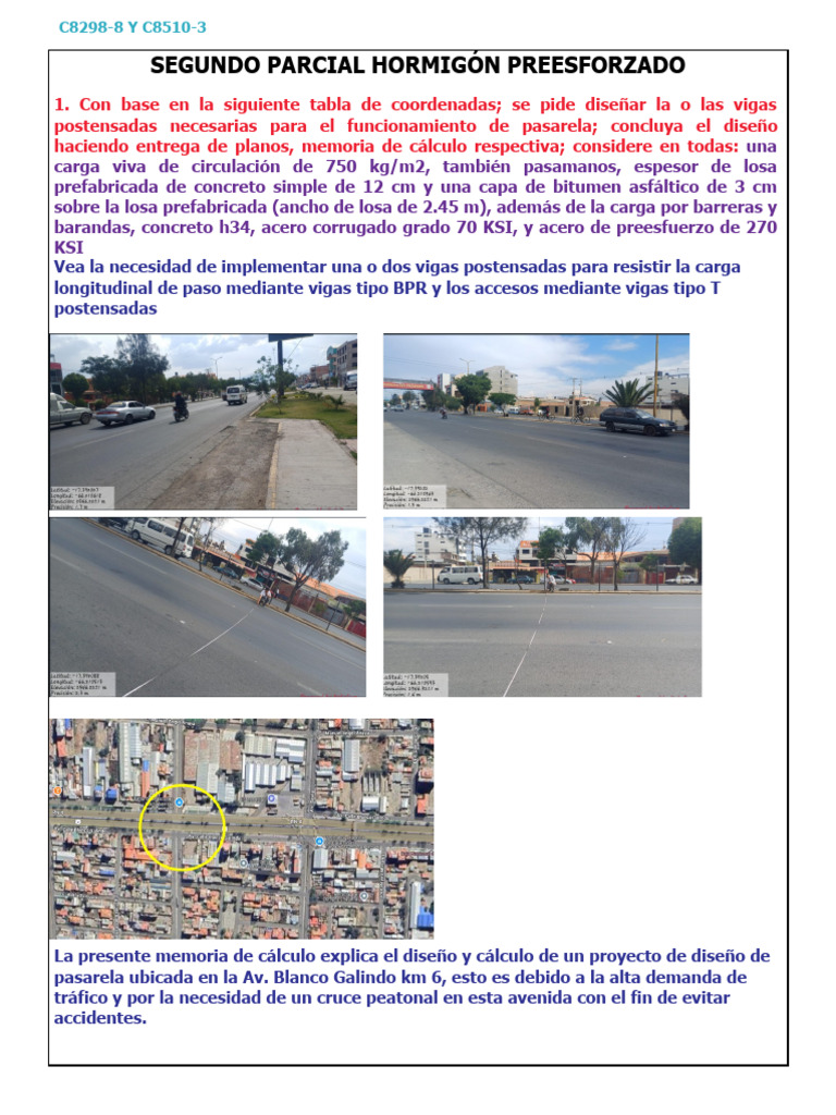 Diseño de Vigas en V para Pasarela | PDF | Hormigón | Viga (Estructura)