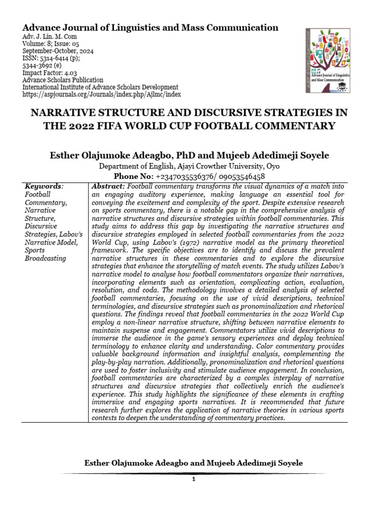 Ajlmc 240911075 | PDF | Narrative | Discourse