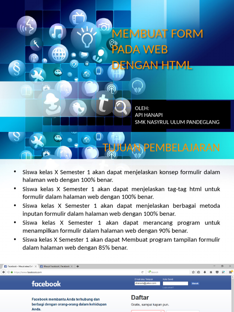Membuat Formulir Web dengan HTML | PDF
