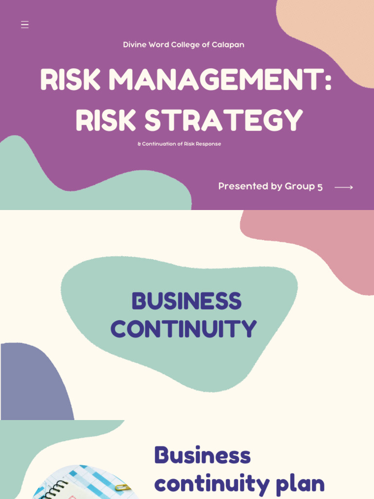 Group 5 Risk Strategy Presentation - 20241021 - 072944 - 0000 | PDF ...