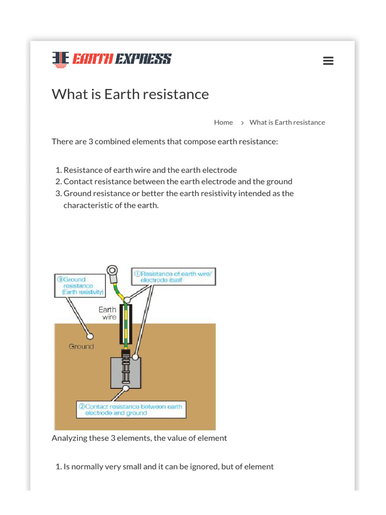 What Is Earth Resistance - Earth Express | PDF