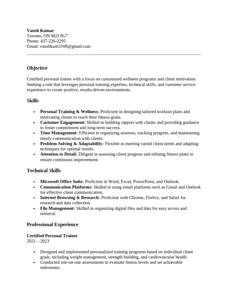 Personal Trainer | PDF | Personal Trainer | Physical Fitness