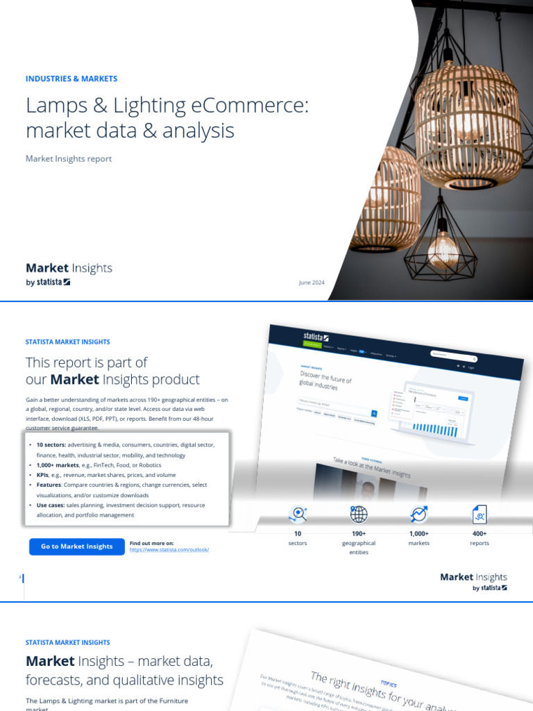 Lamps & Lighting eCommerce Insights 2024 | PDF | E Commerce | Lighting