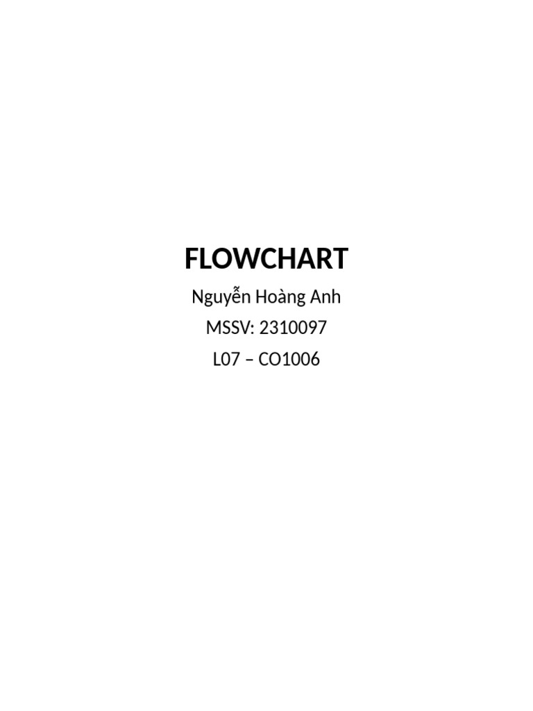 Flowchart Exercises Overview | PDF