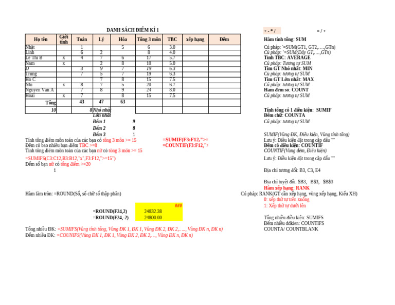 Ham So Hoc | PDF