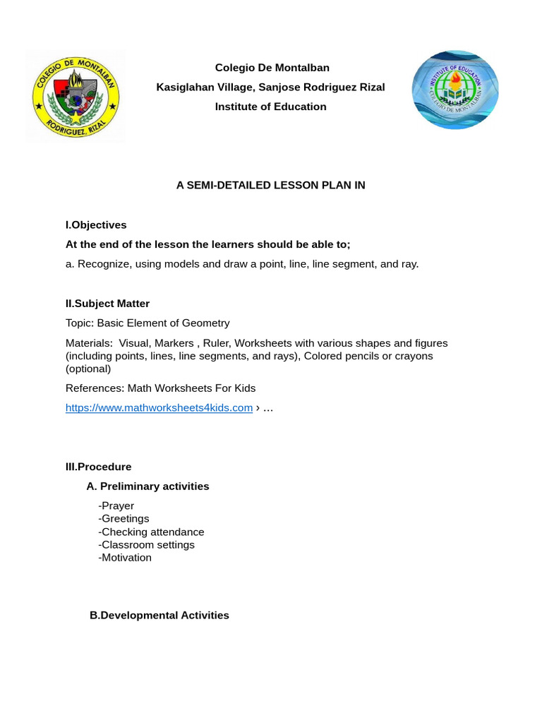 4 A's Lesson Plan - Karen | PDF