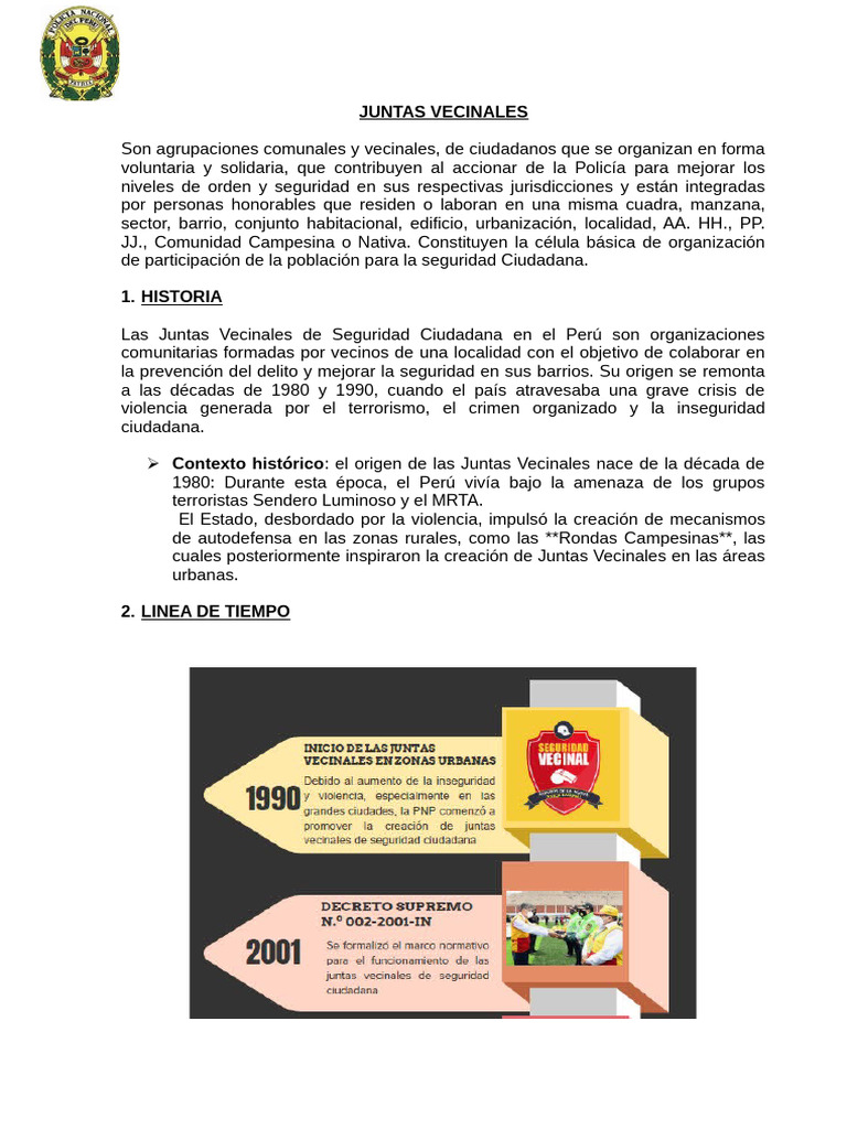Grupo 1-Juntas Vecinales-1 | PDF | Seguridad nacional