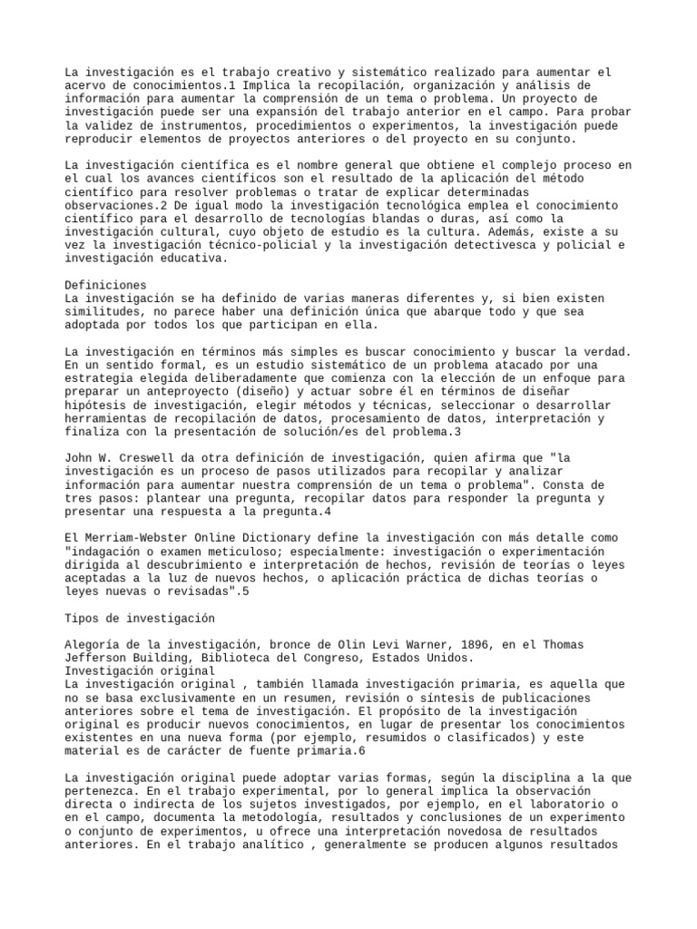 Investigacion | PDF | Evidencia | Conocimiento procedimental