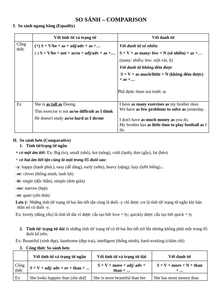 So Sánh | PDF