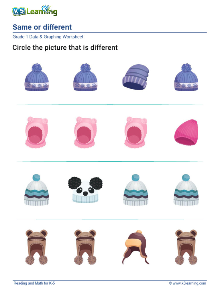 Grade 1 Same Different B | PDF