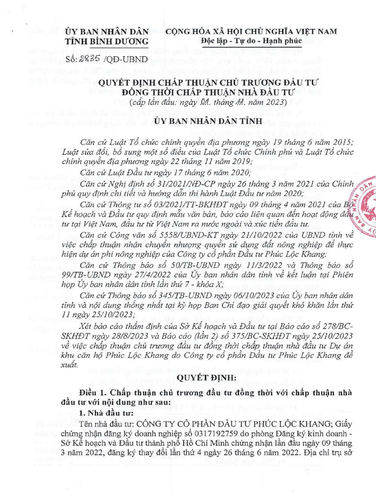 Chap Thuan Chu Truong Dau Tu | PDF