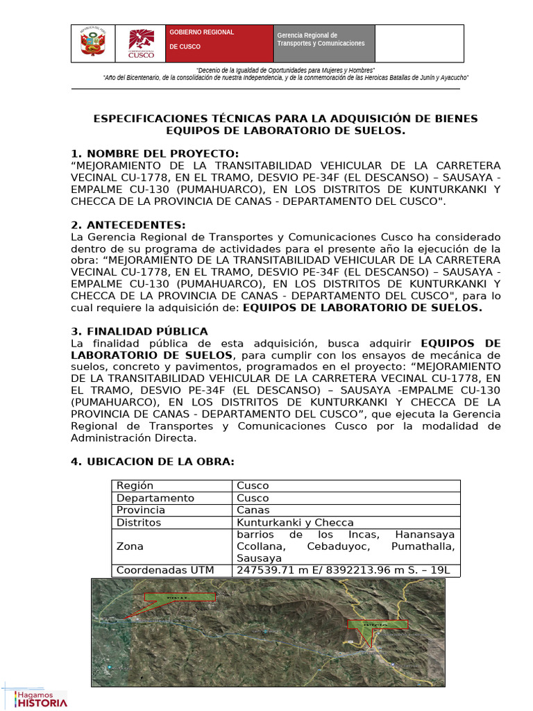 TDR COMPRA DE EQUIPOS DE LABORATORIO-CORREGIDO Finalissima | PDF ...