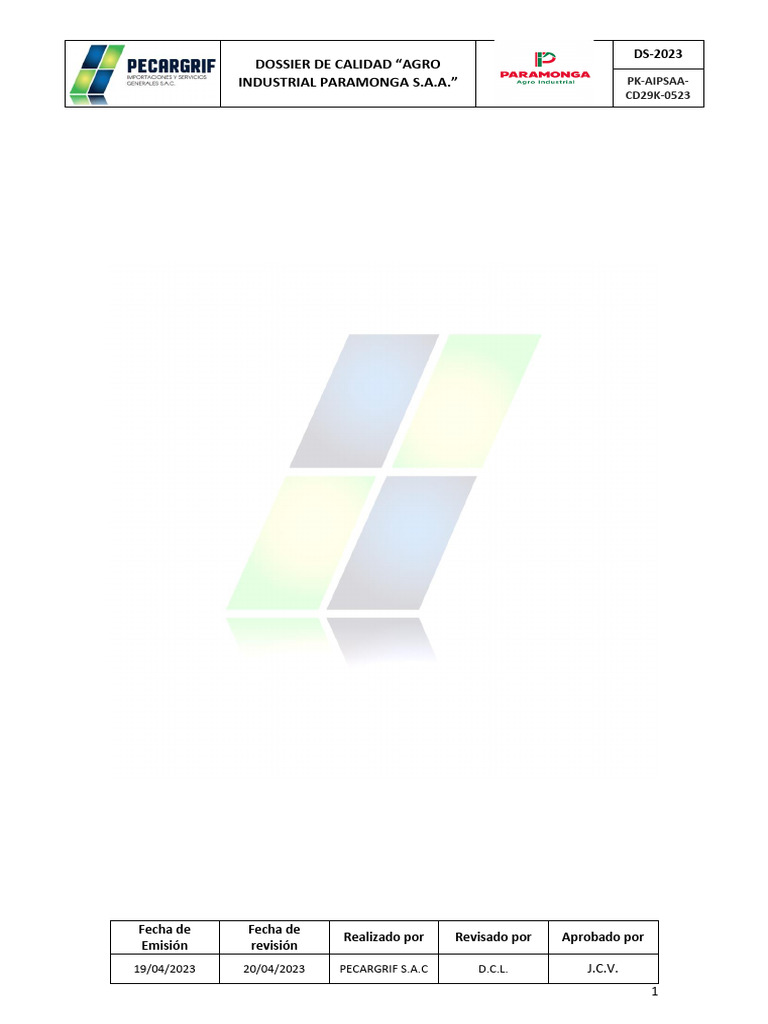 Aipsa - Dossier de Calidad de Remodelación de CD de 29,000 GLNS | PDF | Hormigón | Ingeniería de ...