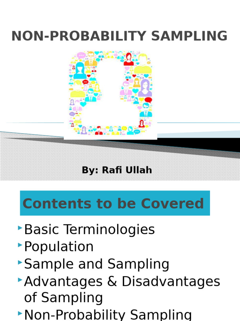 Non Probabilitysampling 160506063240 | PDF | Sampling (Statistics) | Validity (Statistics)