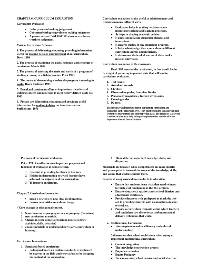 Reviewer Prof Ed Finals | PDF | Curriculum | Evaluation