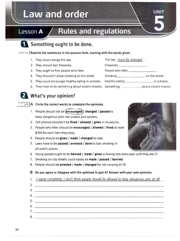 Workbook Unit 5 | PDF