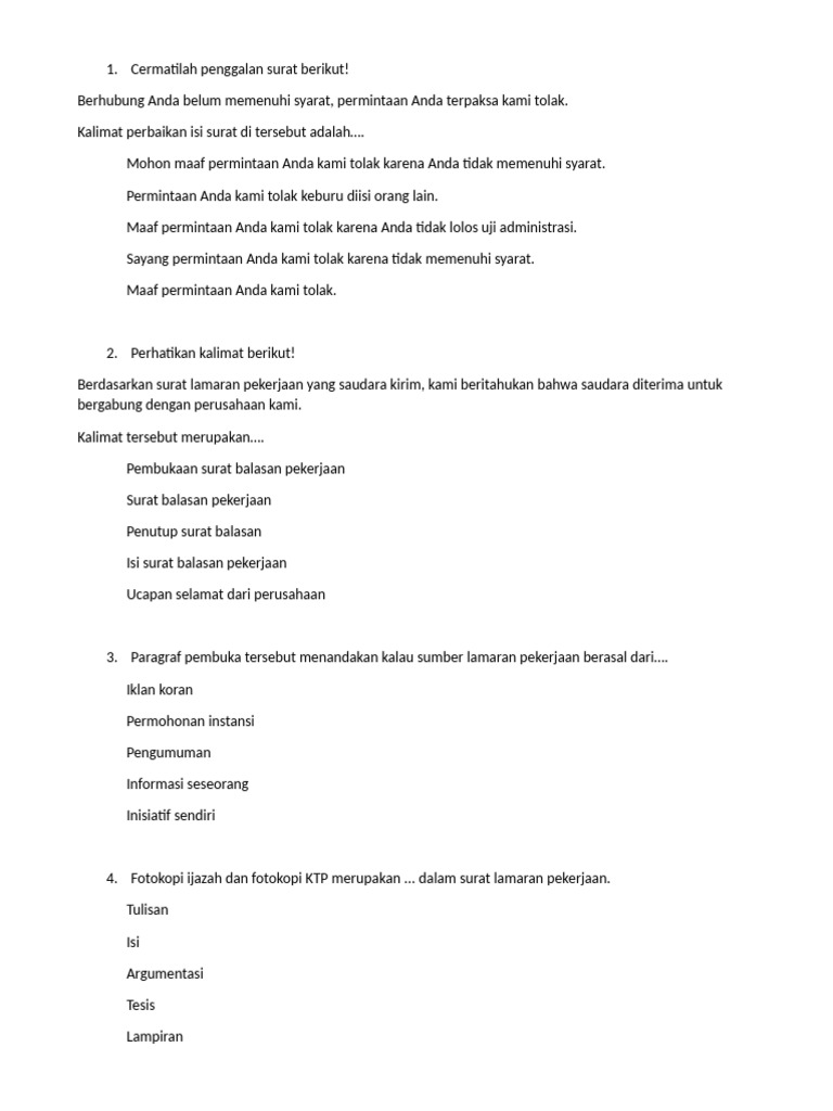 Cermatilah Penggalan Surat Berikut | PDF