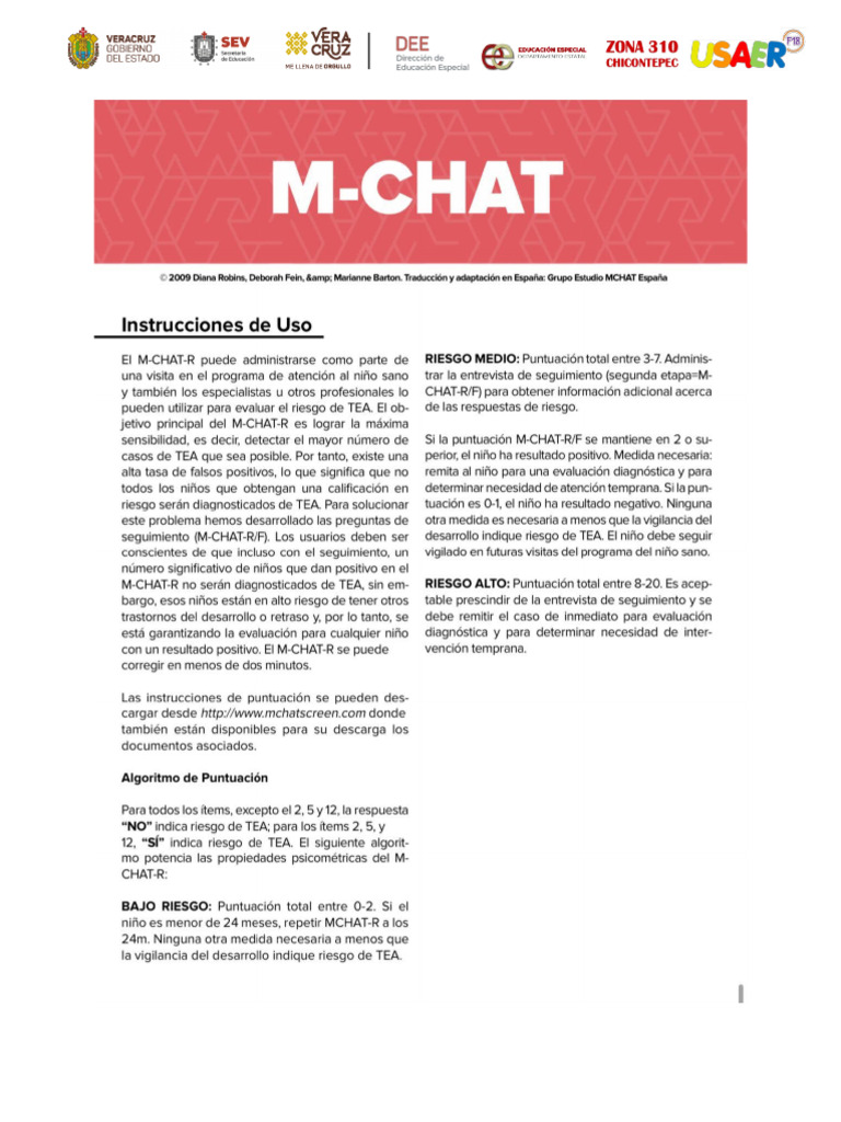 M Chat | PDF