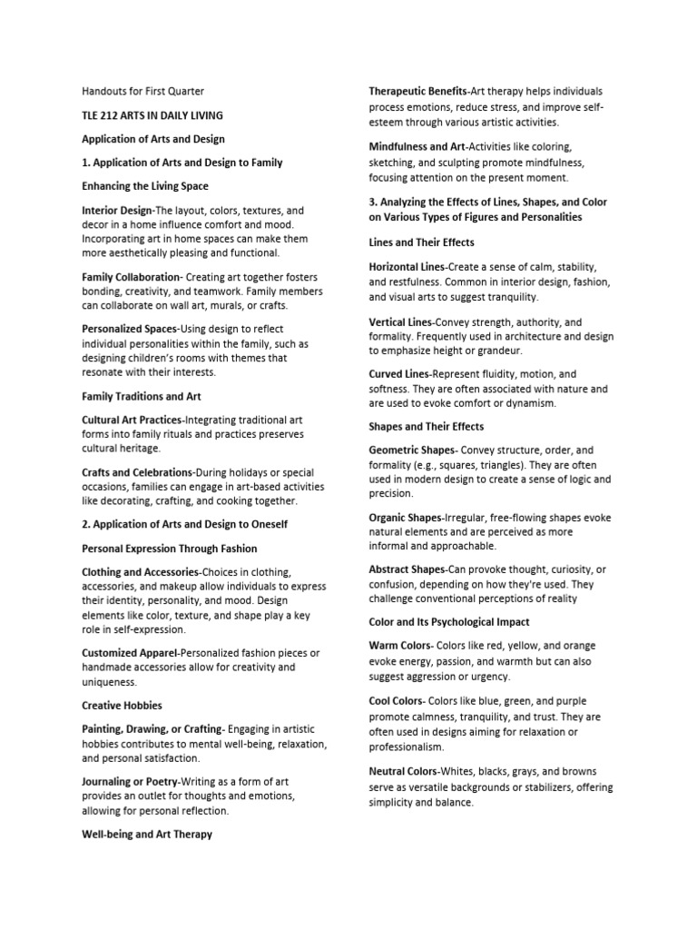 Arts Pdf Composition Visual Arts