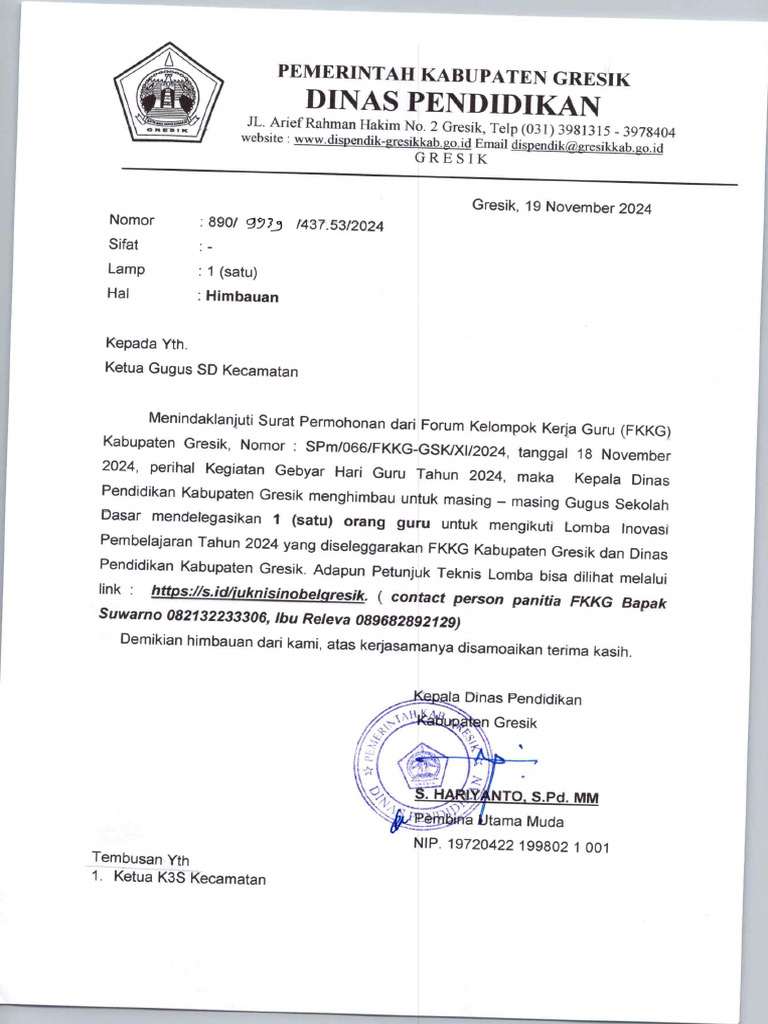 Surat Himbauan HGN | PDF