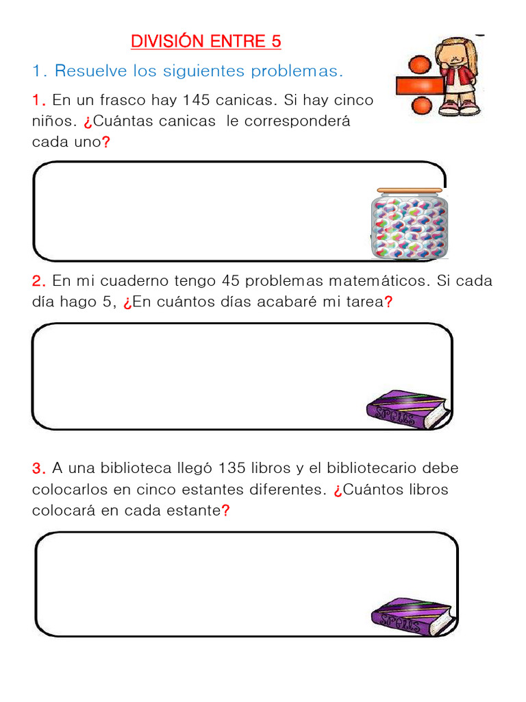 Actividad - División Entre 5 | PDF