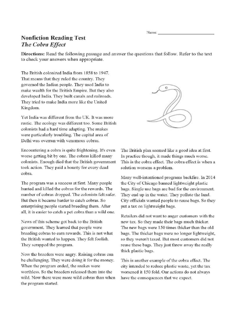 Cobra Effect 01 | PDF