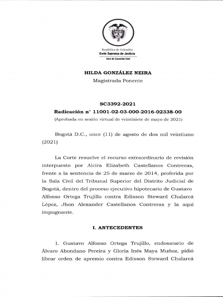 Hilda Gonzalez Neira: Corte de Justicia | PDF | Sentencia (ley) | Ley ...