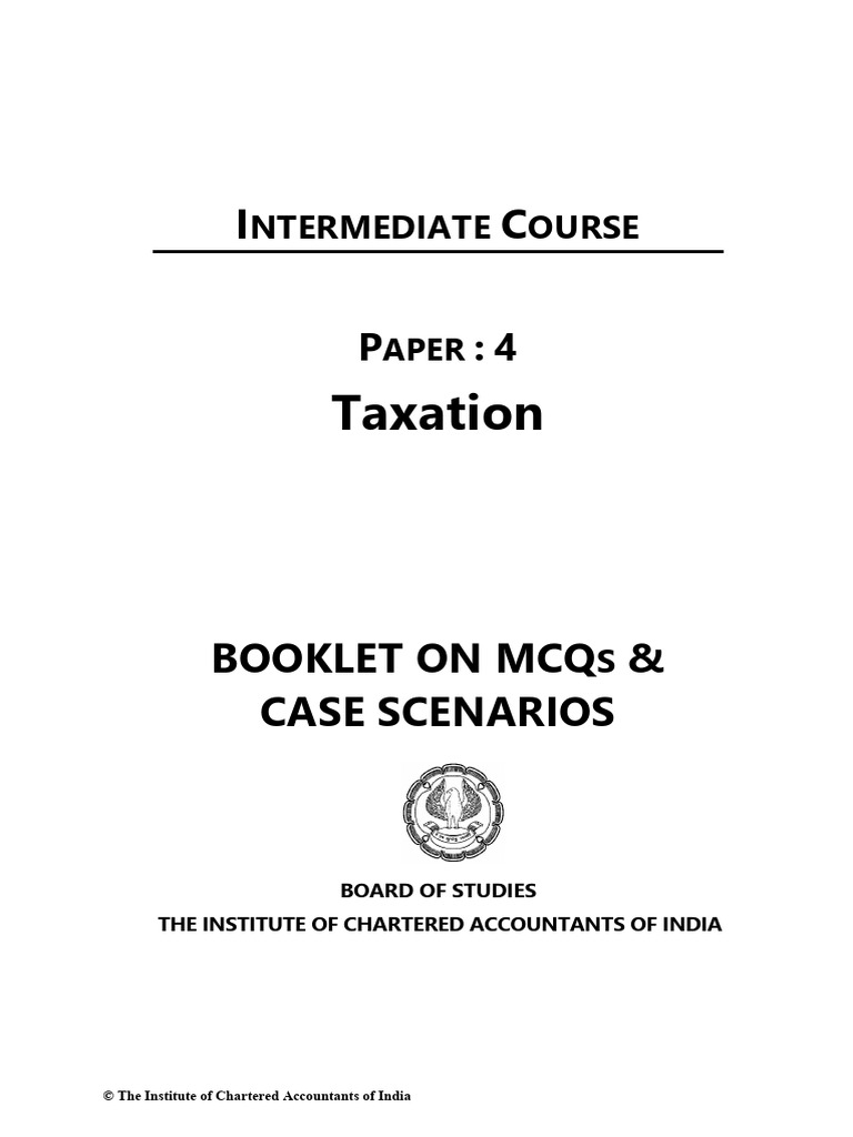 GST Case Study Based Scenarios | PDF | Capital Gains Tax | Tax Refund
