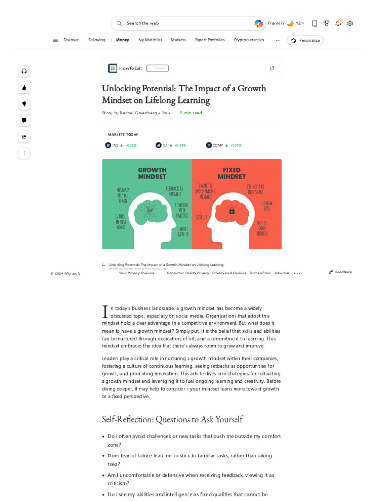 Unlocking Potential - The Impact of A Growth Mindset On Lifelong ...