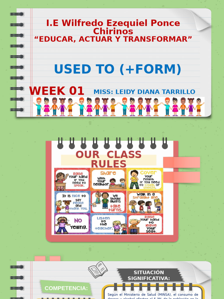 Sem 01 4to A-B - Used To (+form) | PDF | Alcoholism | Alcohol Abuse
