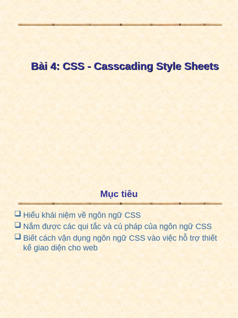 Bai 4 - CSS | PDF