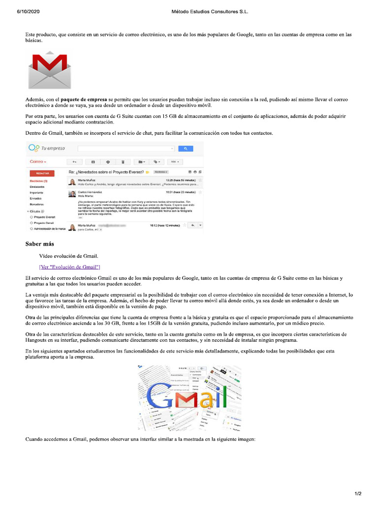 Unidad 3 Gmail | PDF