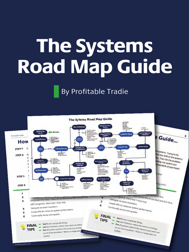 Systems Roadmap Profitable Tradie | PDF | Business