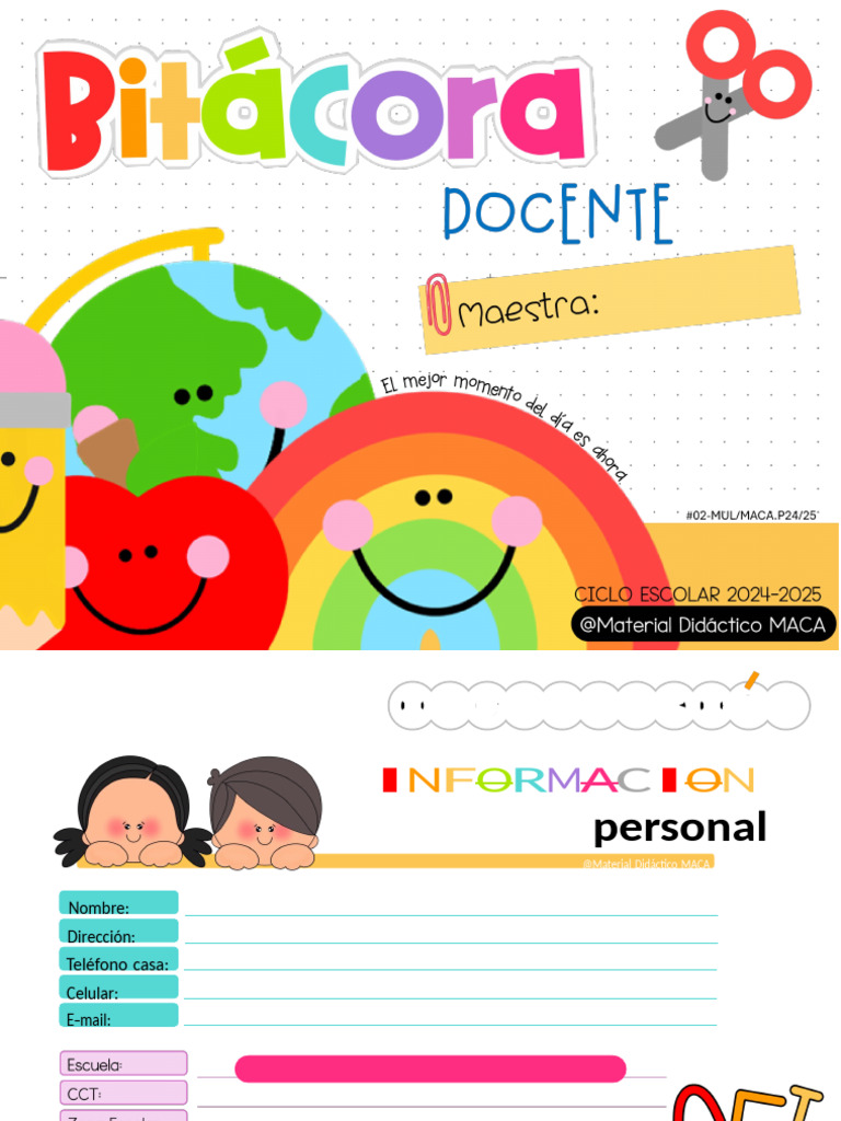 Bitácora Docente 2024-2025 | PDF