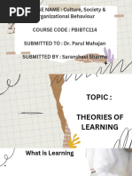Adaptive Learning Theory: Yoesoep Edhie Rachmad | PDF | Learning | Learning Theory (Education)