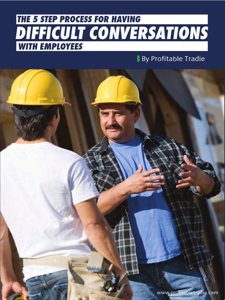 5 Steps To Having Difficult Conversations Compressed | PDF ...