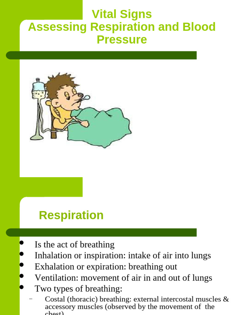 8 Vital Signs Respiration and Blood Pressure | PDF | Breathing | Blood ...