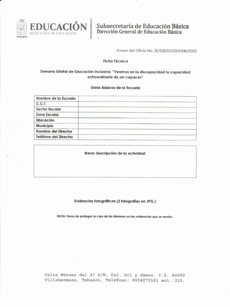 Formato Oficio 015 | PDF