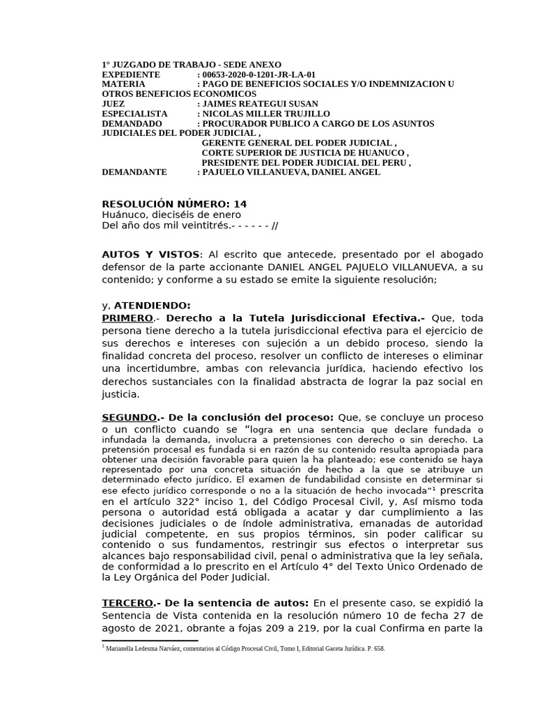 Resol 14 | PDF | Sentencia (ley) | Judicaturas