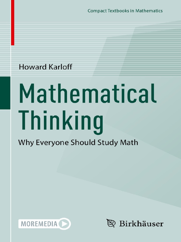 Mathematical Thinking Why Everyone Should Study Math | PDF | Prime ...