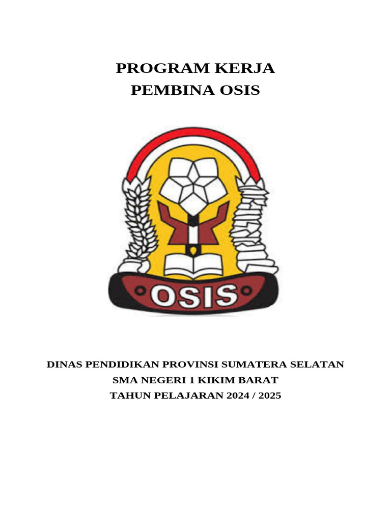 Program Kerja Osis 2024 | PDF