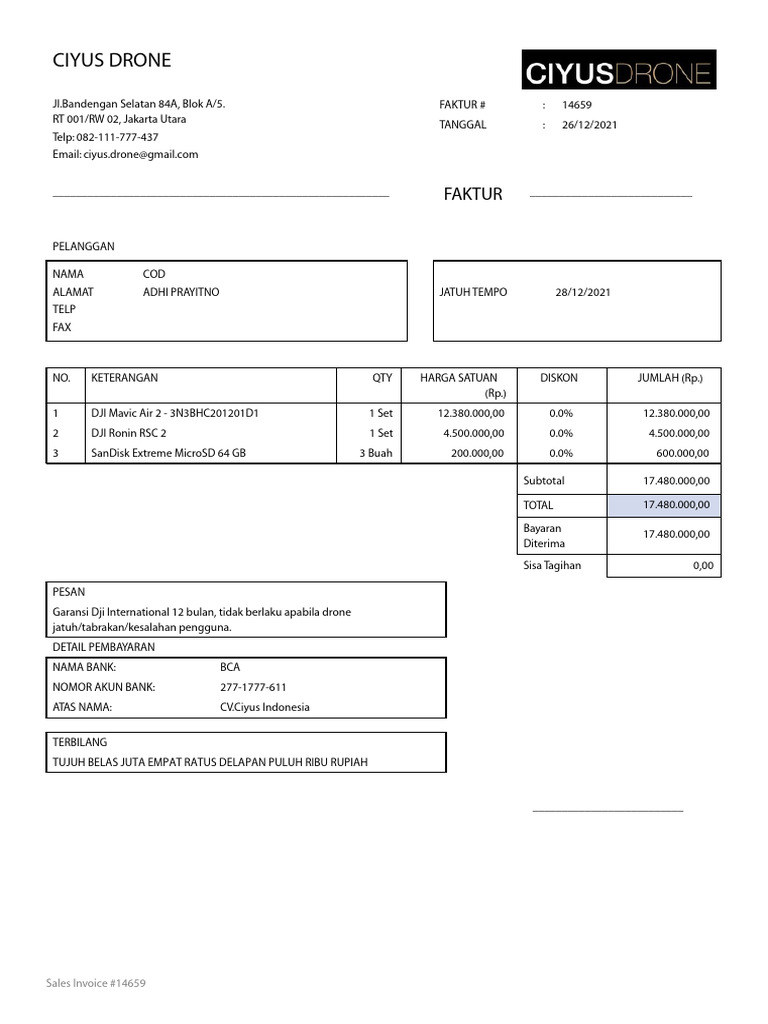 Invoice Drone | PDF