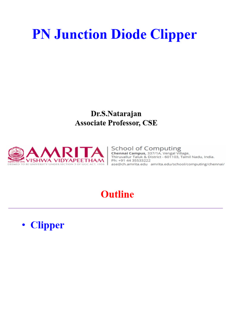 11 PN Diode Clipper | PDF