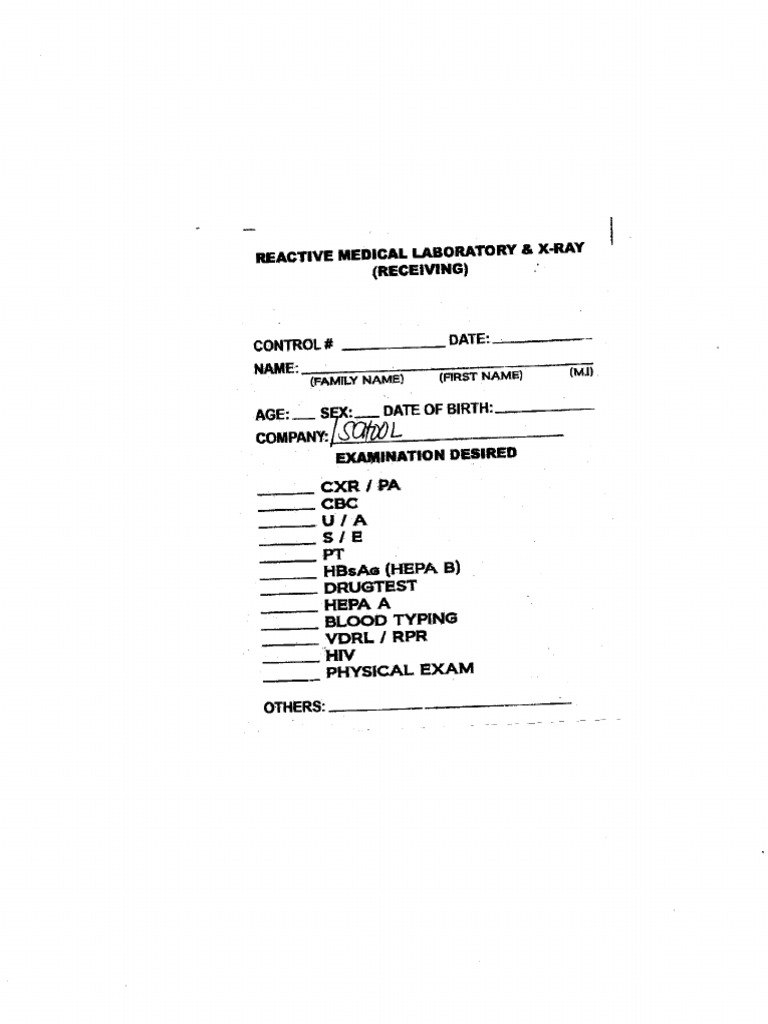 Receiving Form | PDF