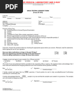 Drug Testing Consent Form | PDF | Drug Test | Justice
