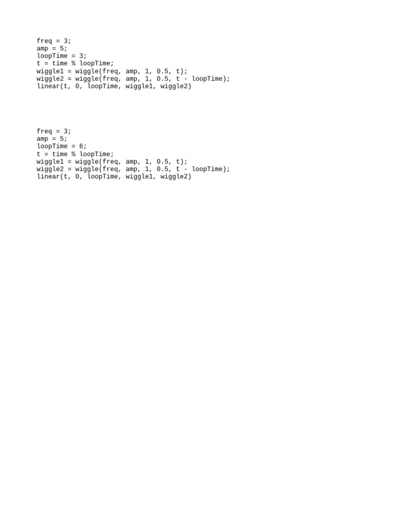 Wiggle Loop Expression | PDF