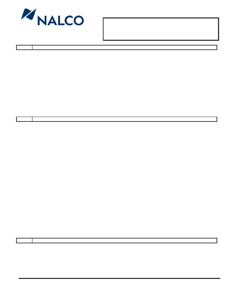 MSDS Nalco SDS PC191T | PDF